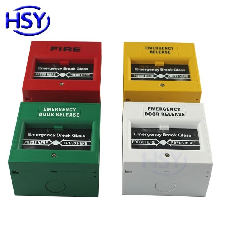 HSY Emergency Door Release Glass Break Fire Alarm swtich Button Exit ...