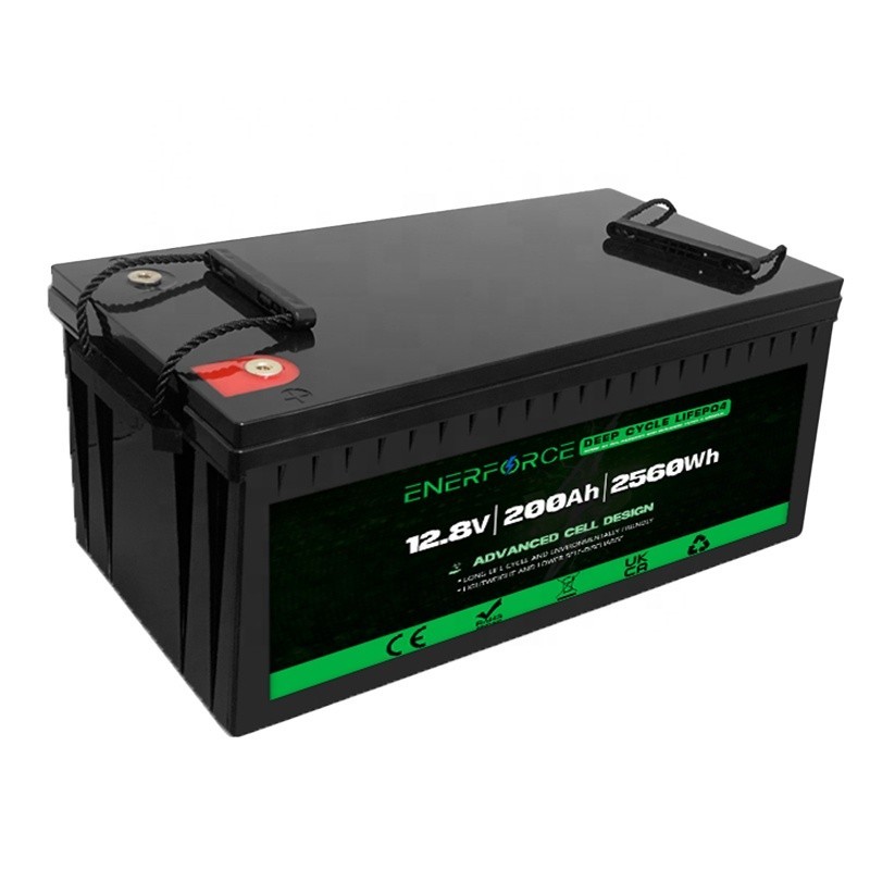 Enerforce OEM Lifepo4 12v 200ah Lithium Ion Battery Pack Deep Cycle LFP ...