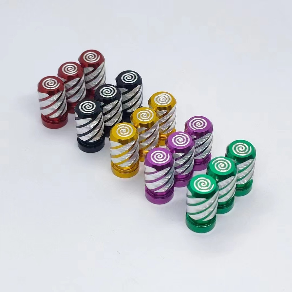 No.1-10 Fancy Valve Cap Series Car Aluminum Chrome Tire Valve Covers ...