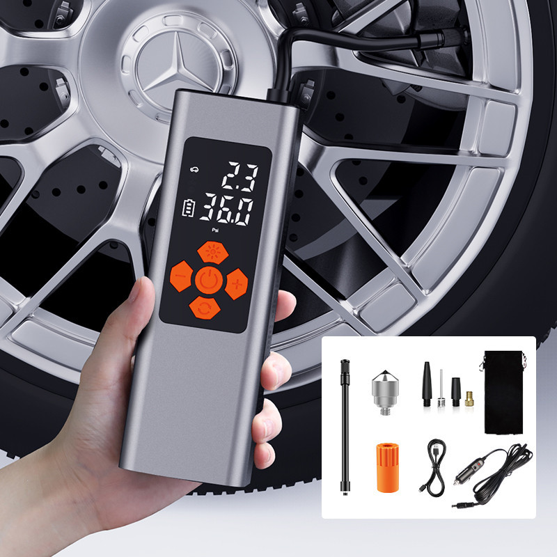 Balloon Tire Inflator Mini Electric Portable Car Pump air compressor ...