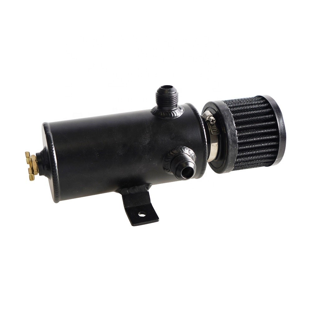Universal 750ml 3-Port Car Baffled Engine Aluminum Oil Catch Can Oil ...