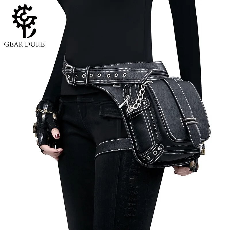 Steam Punks Retro Waist Bag Men's Outdoor Motorcycle One Shoulder ...