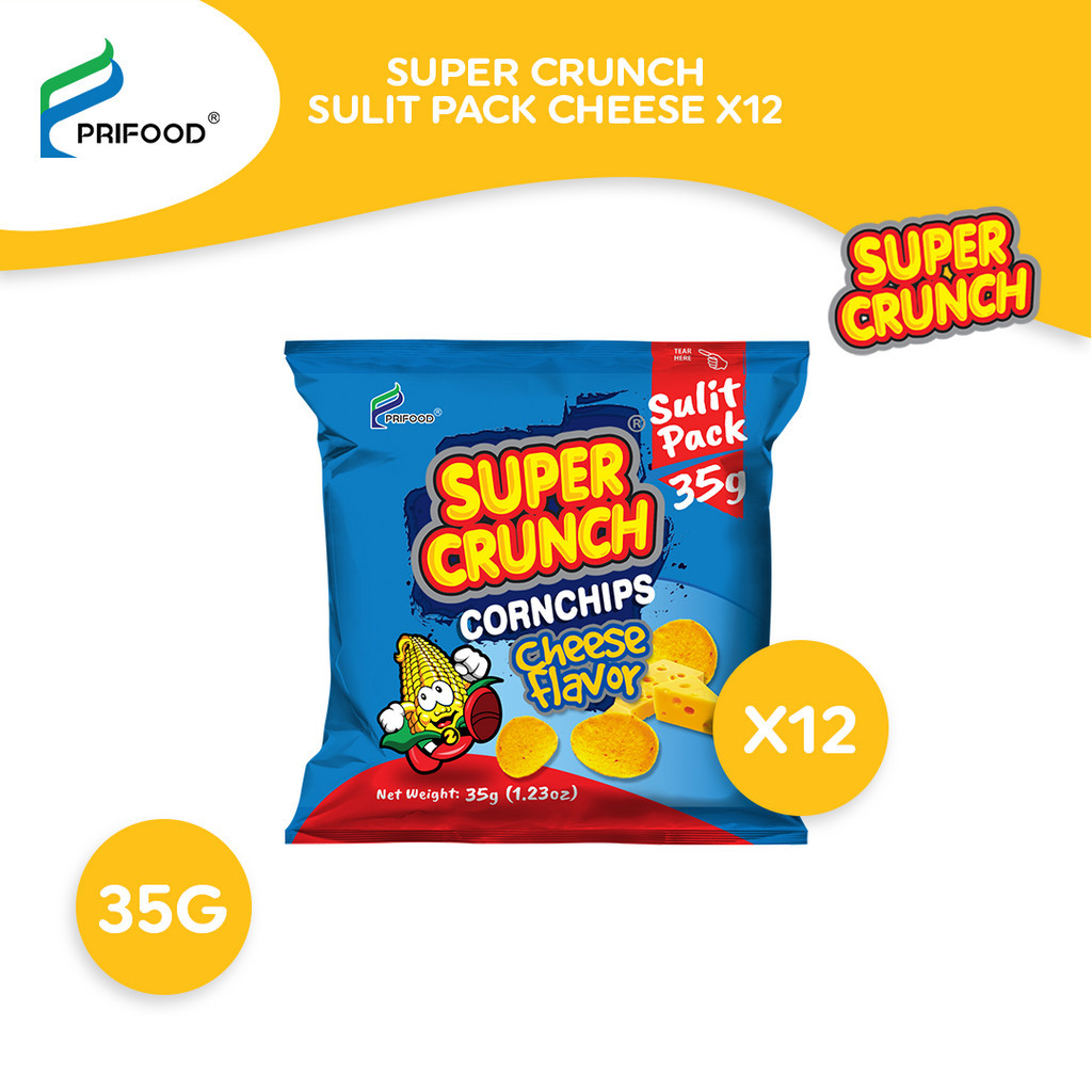 Super Crunch Sulit Pack Cheese 35g (bundle of 12) | Shopee Philippines