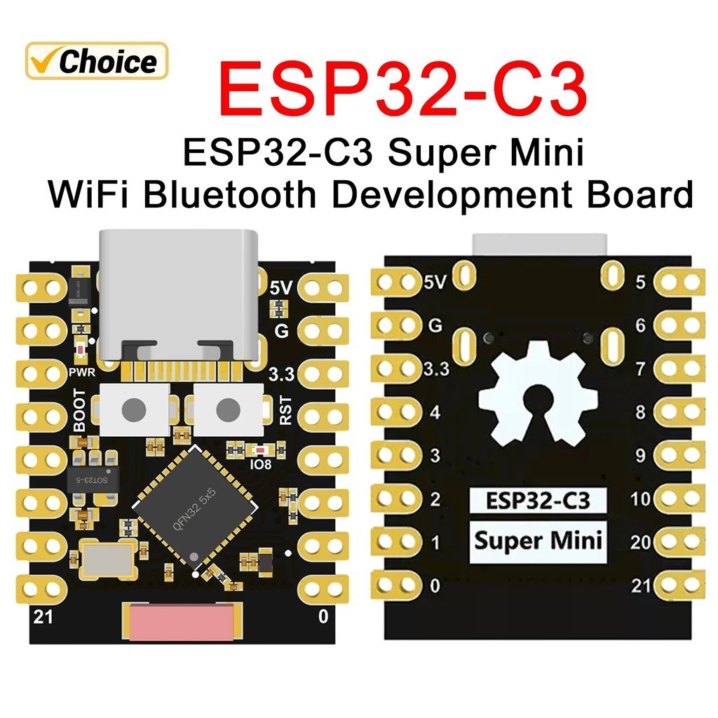 ESP32-C3 Super Mini Electronics Project Board 8Pin WiFi Bluetooth ESP32 ...
