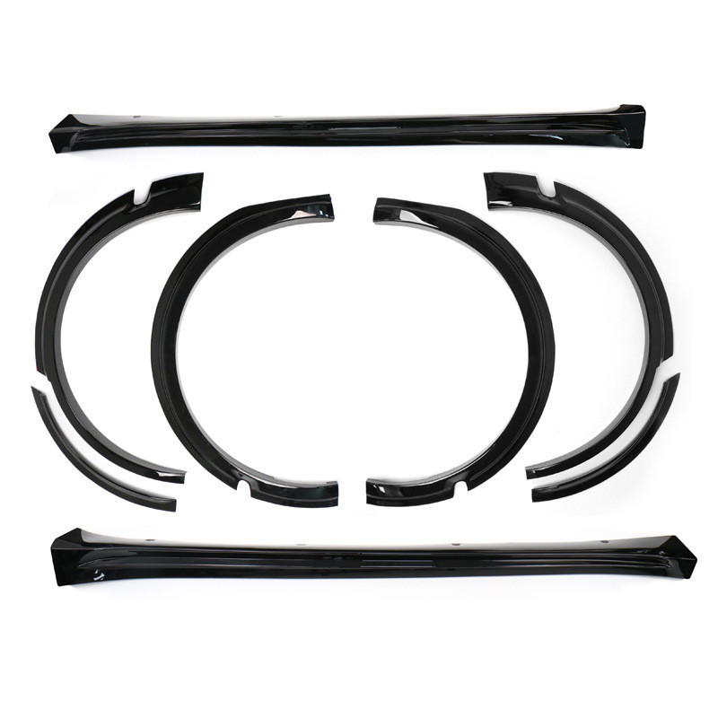 Car modification accessories carbon fiber body kit widened side skirts ...
