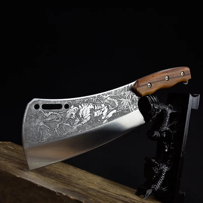 Handmade Chinese Knives kitchen Chef Knife Meat Cleaver Vegetable ...