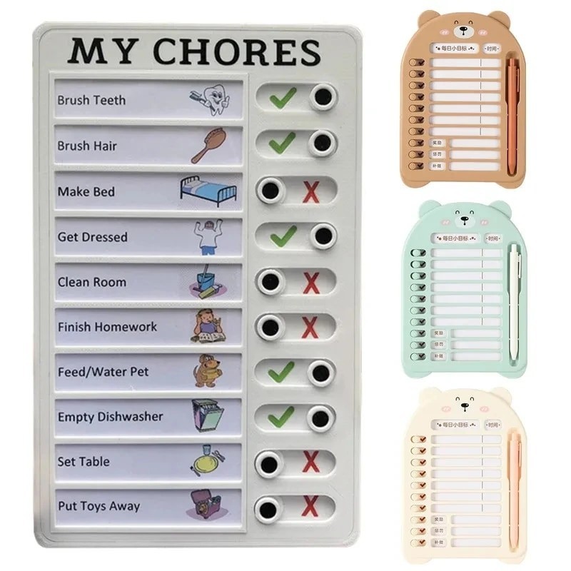 Reusable My Chores Checklist Daily Planner Chore Chart Memo Board Home ...