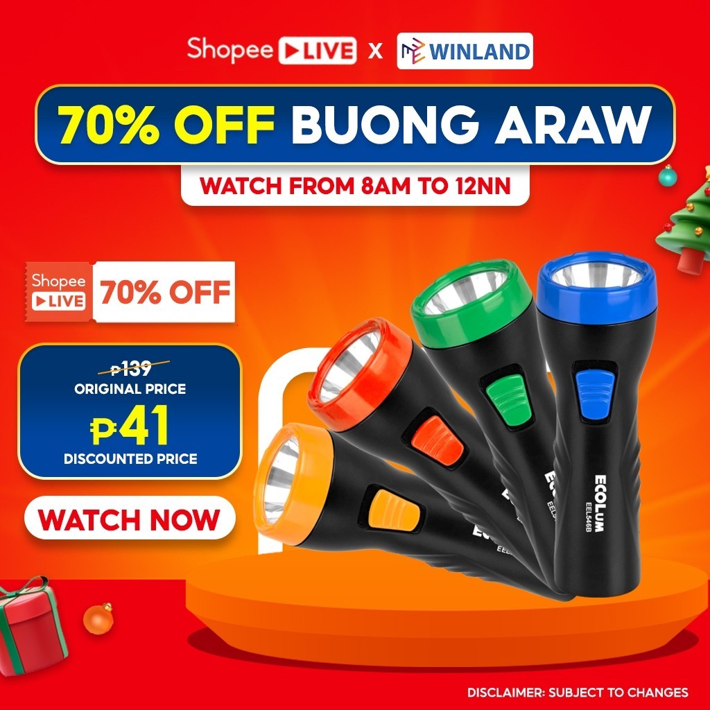 Ecolum by Winland Rechargeable Flashlight Flash light Torch Light ...