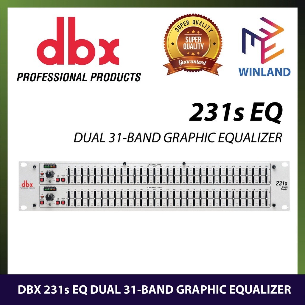Dbx by Winland 231s EQ Dual Channel 31-Band Equalizer | Shopee Philippines