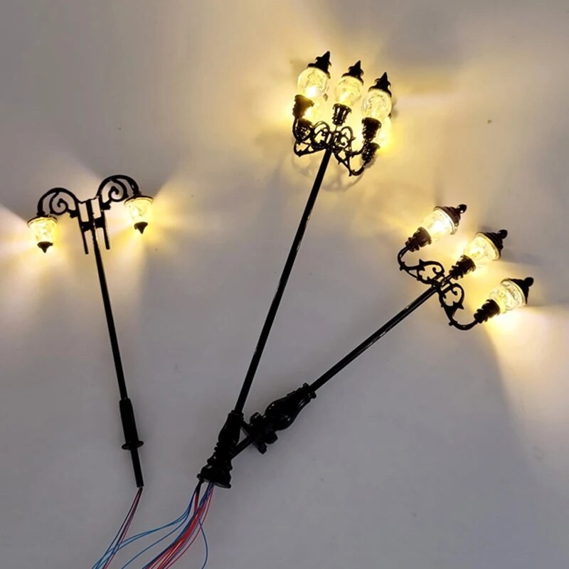 Ho Scale Boutique Model Lamps 3v highlight LED Lamp Model Park Light ...