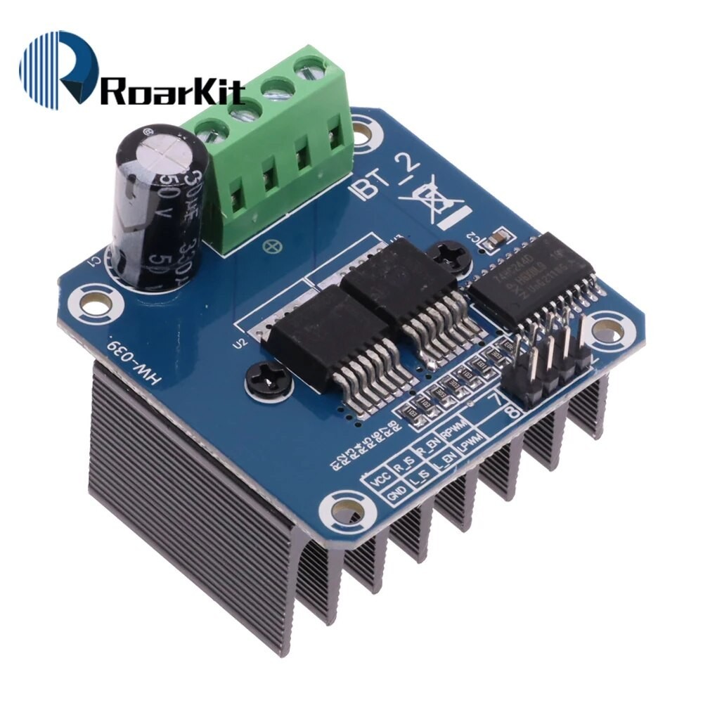 Double BTS7960 B BTS7960B DC 43A Stepper Motor Driver Module H-Bridge ...