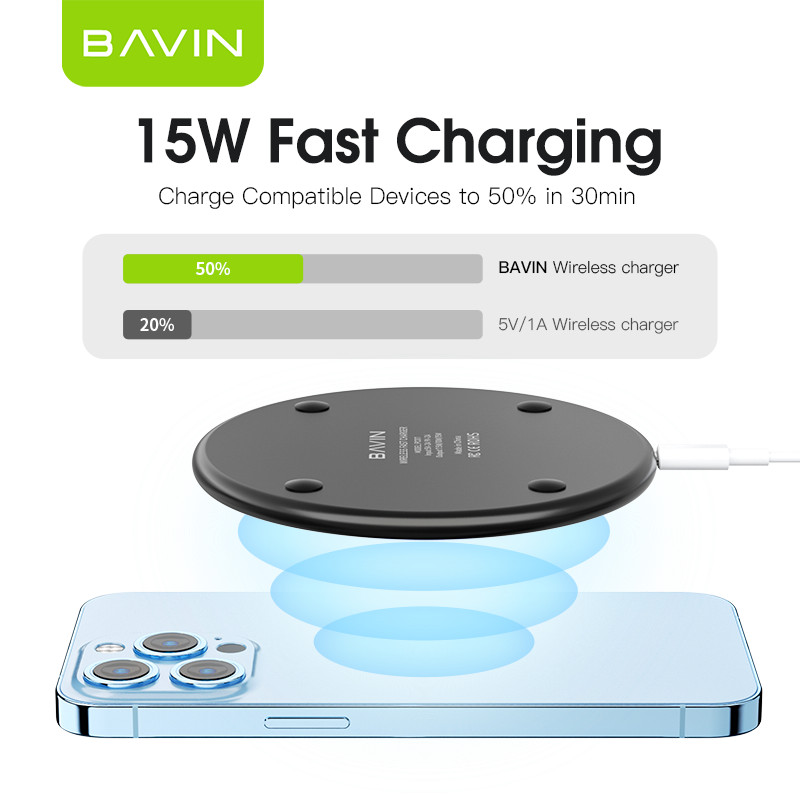 2024.special offer Fast BAVIN PC017 15W Wireless Charger | Shopee Philippines