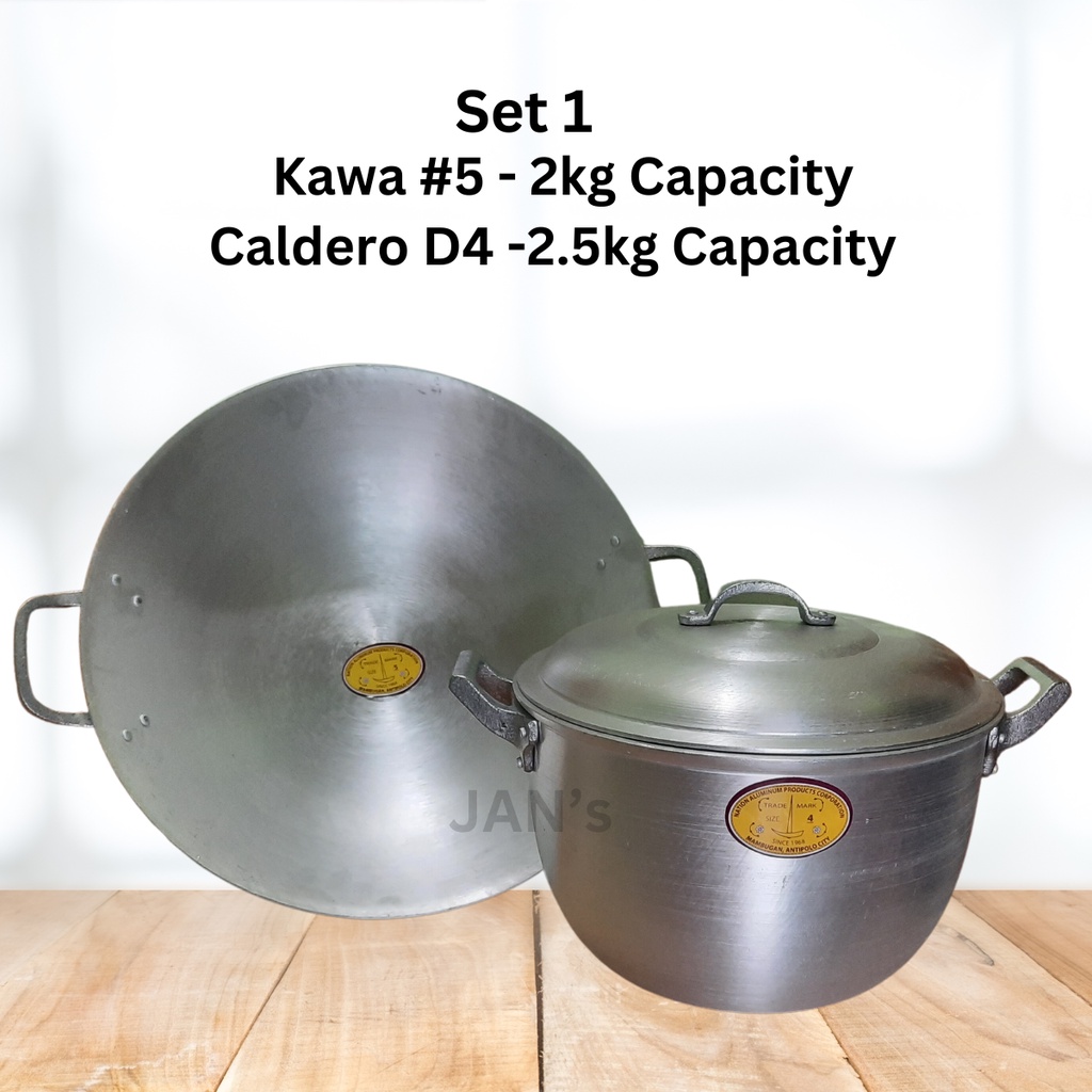 2024.high quality Duty Aluminum Kaldero Makapal Set Heavy Kawa | Shopee ...