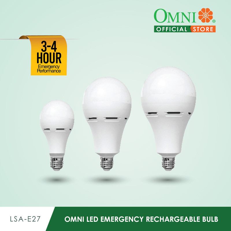 OMNI LED Emergency Rechargeable Bulb - LSA | Shopee Philippines