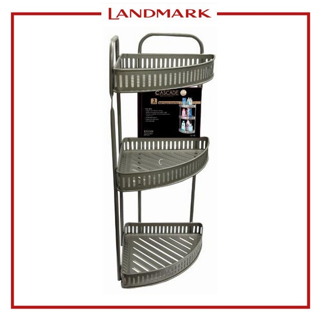 Landmark Cascade Jk-401/Gray Rack Gray 3 Layer Multipurpose Corner 32 ...
