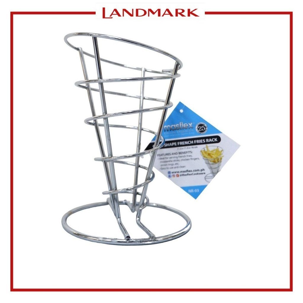 Masflex Stainless Cone Shape French Fries Rack | Shopee Philippines