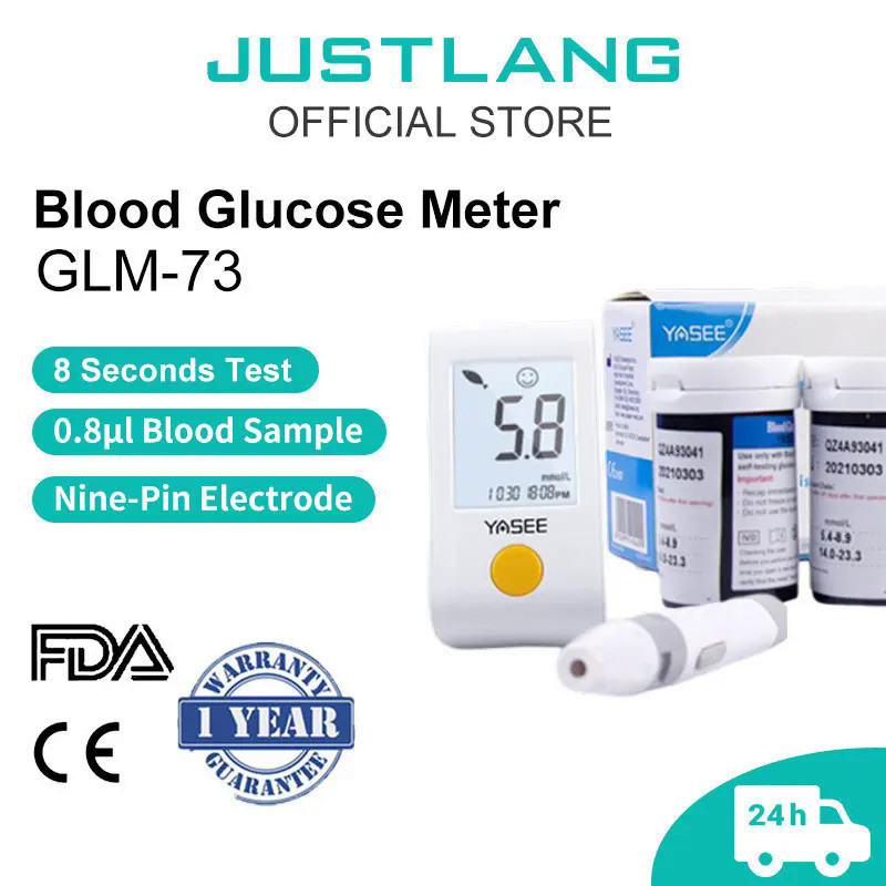 50 Test Strip Lancet Medical Glucometer Kit Blood Glucose Meter Sugar ...
