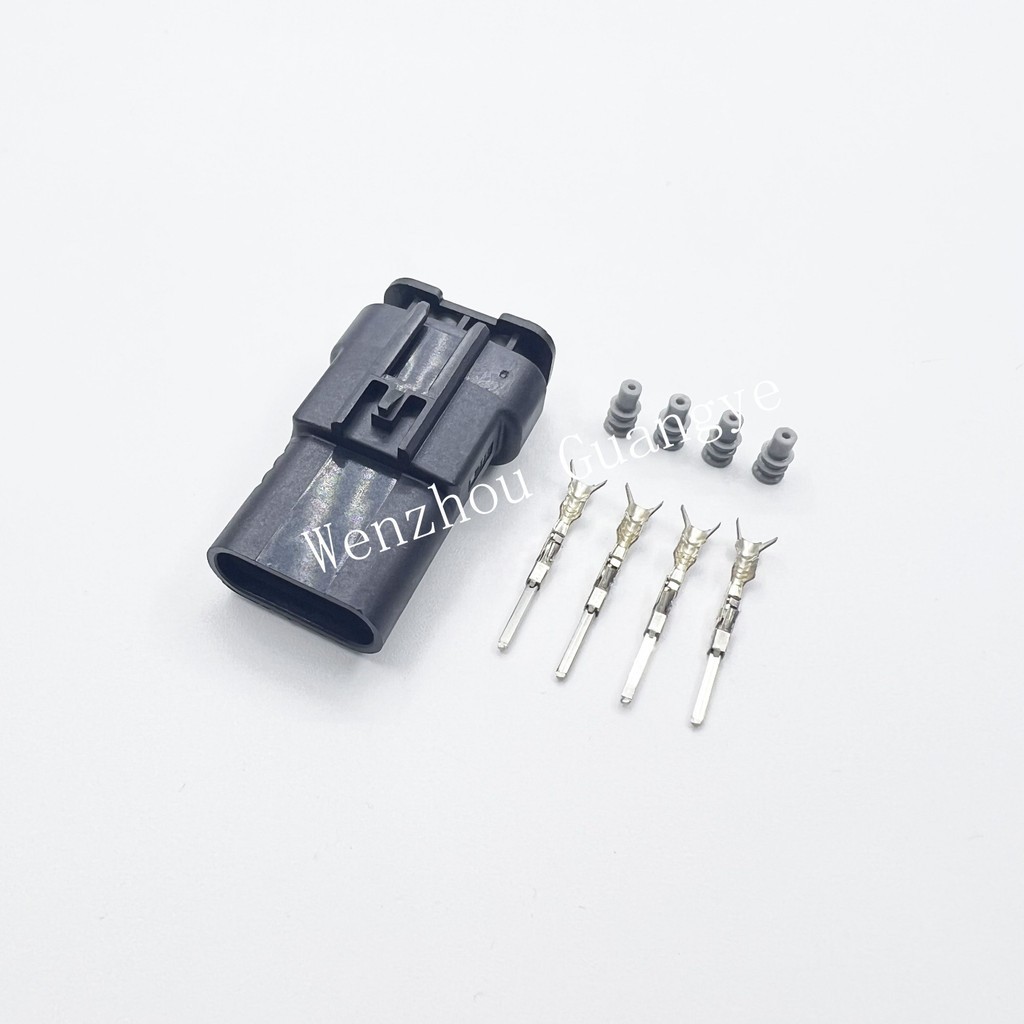 4 Pin Male Temperature Pressure Sensor Cable Plug Waterproof Terminal ...