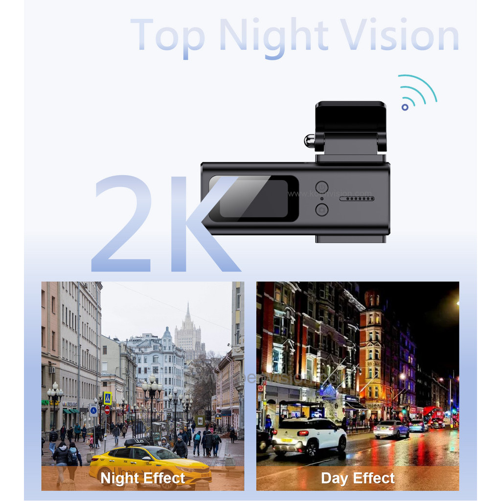 Quality Top Dashcam 1080P 2K Built-in WiFi Front Rear Dual Channel Car ...