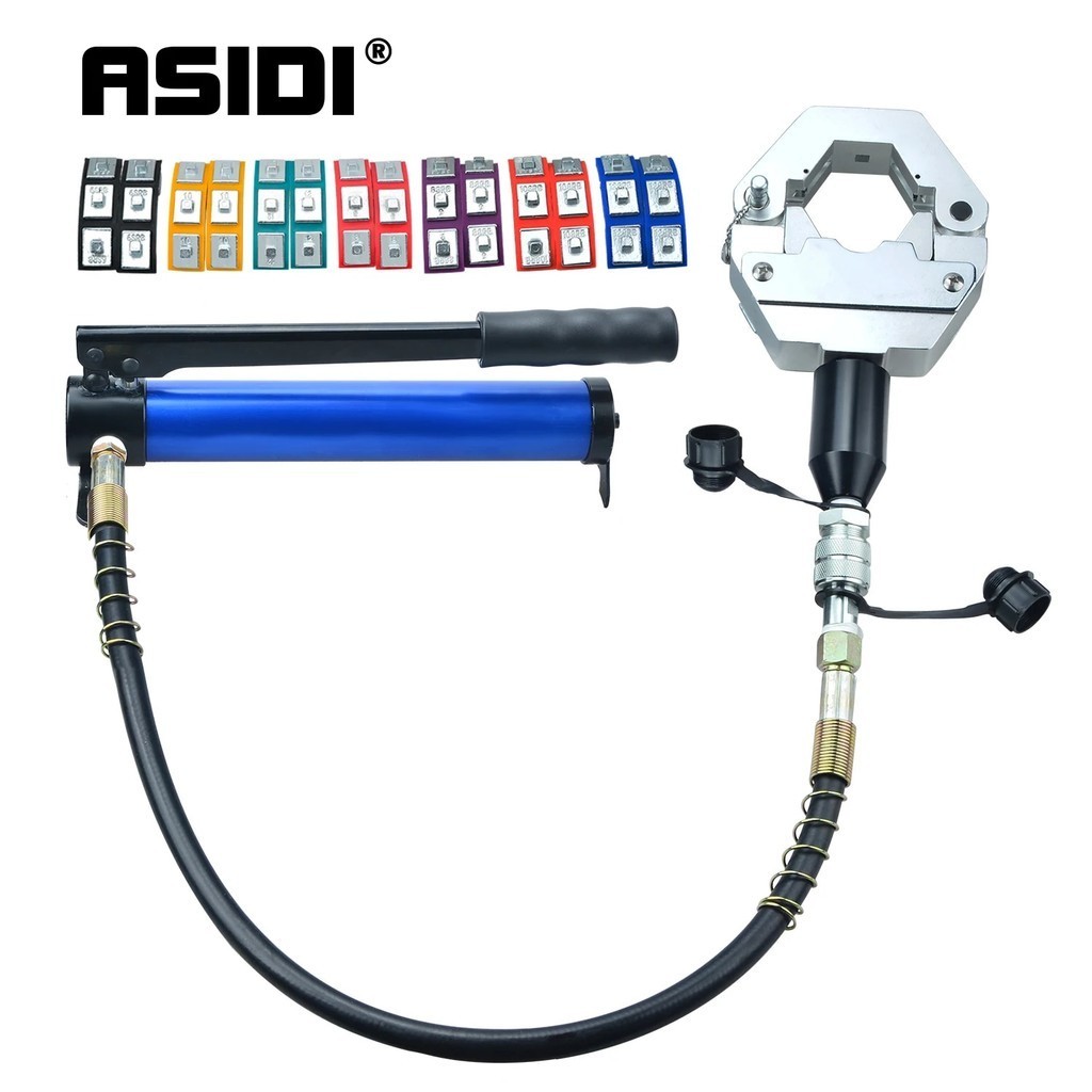Hydraulic Hose Crimper Hydra-Krimp Manual A/C Hose Crimper Kit Air Conditioning Repaire Hose ...
