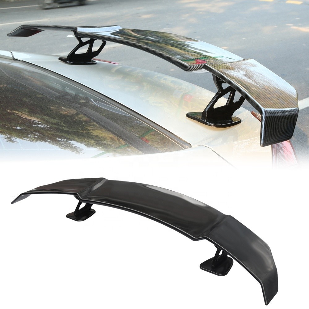 DTouch Car Spoiler Universal 1.41M ABS Rear Wing Spoiler Glossy Black ...