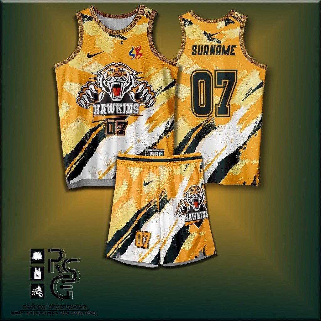 2022 Jersey Full Sublimation Exclusive Design Yllw Ornge Hwkins | Shopee Philippines