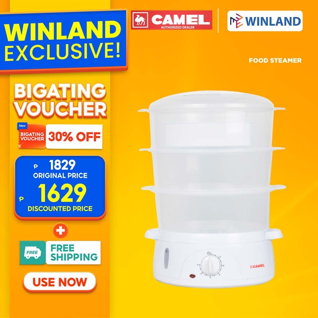 Camel by Winland CS-9301 800W 3 Tier Electric Food Steamer | Shopee ...