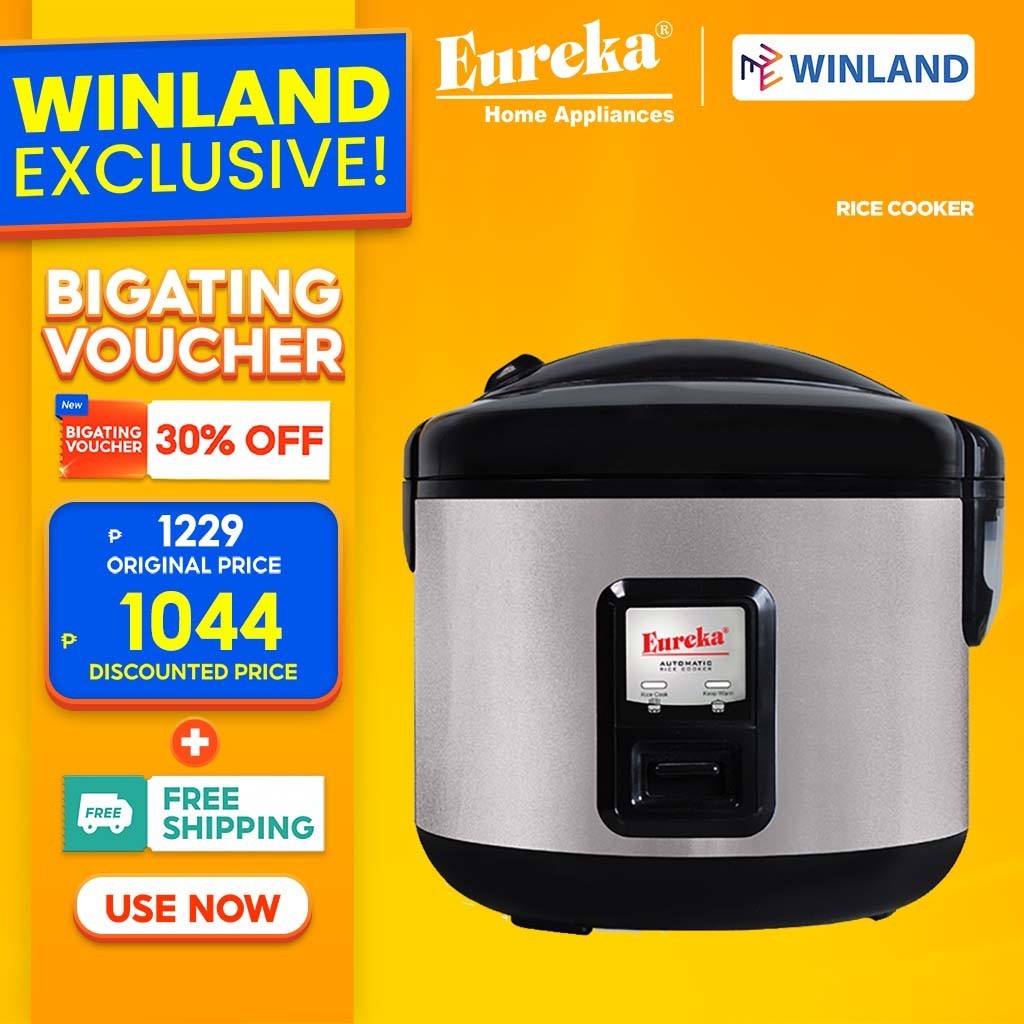 Eureka by Winland 1.5 Liter / 8 cups Jar Type Rice Cooker with ...