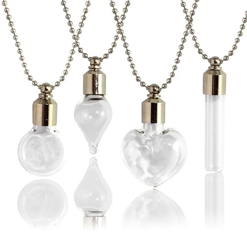 Glass Locket Urn Jewelry Cremation Jewelry Urn Necklace for Ashes ...