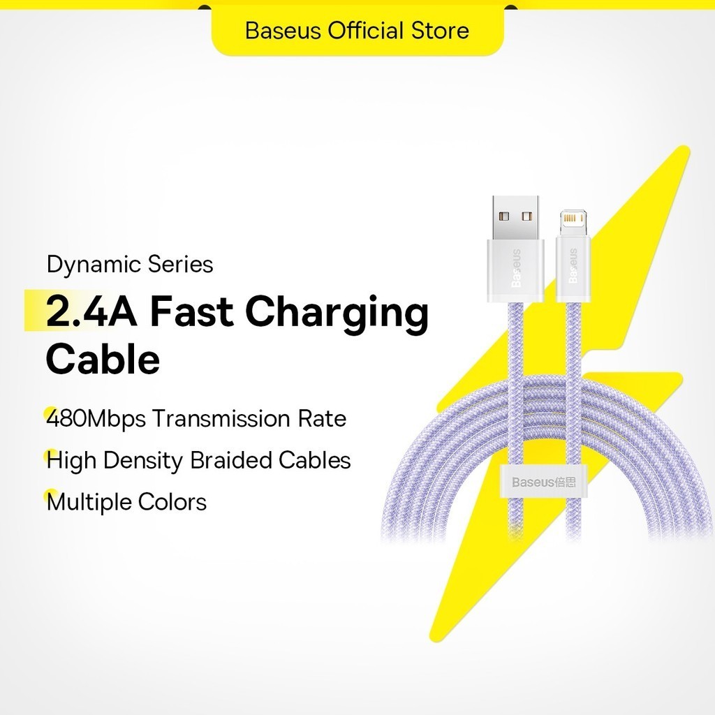 Baseus USB to iP 2.4A Cable For Phone Data Wire | Shopee Philippines