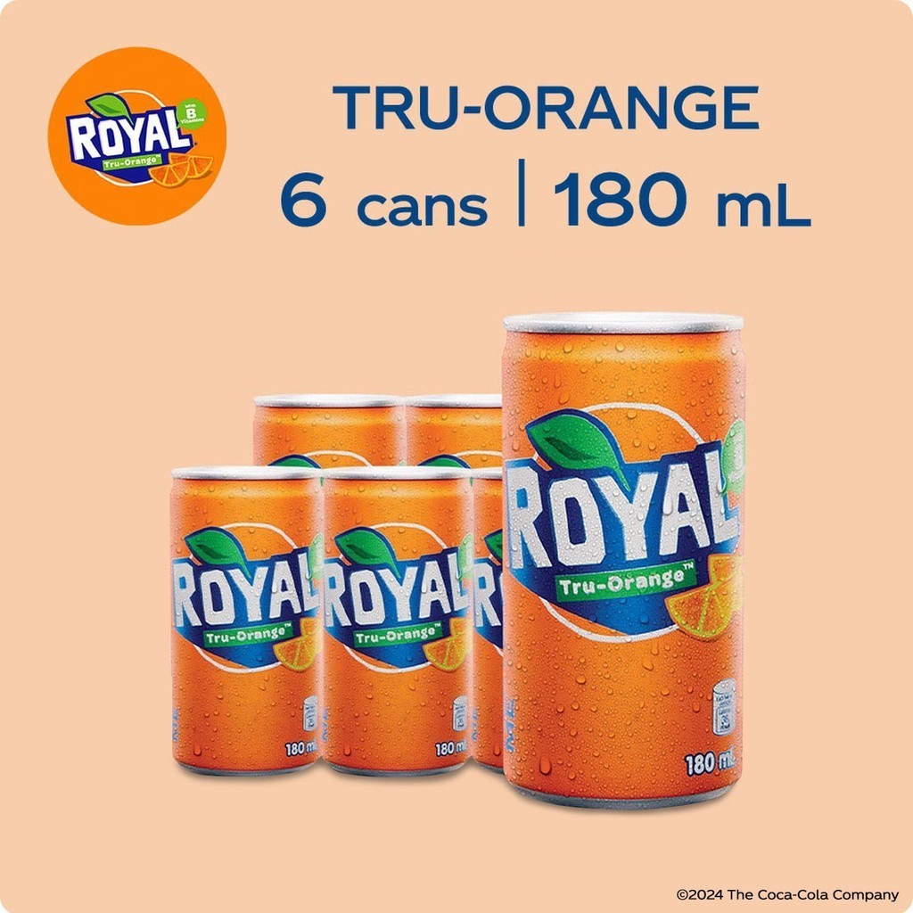 Royal Tru-Orange Taste Mini Cans 180ml Multipack | Shopee Philippines