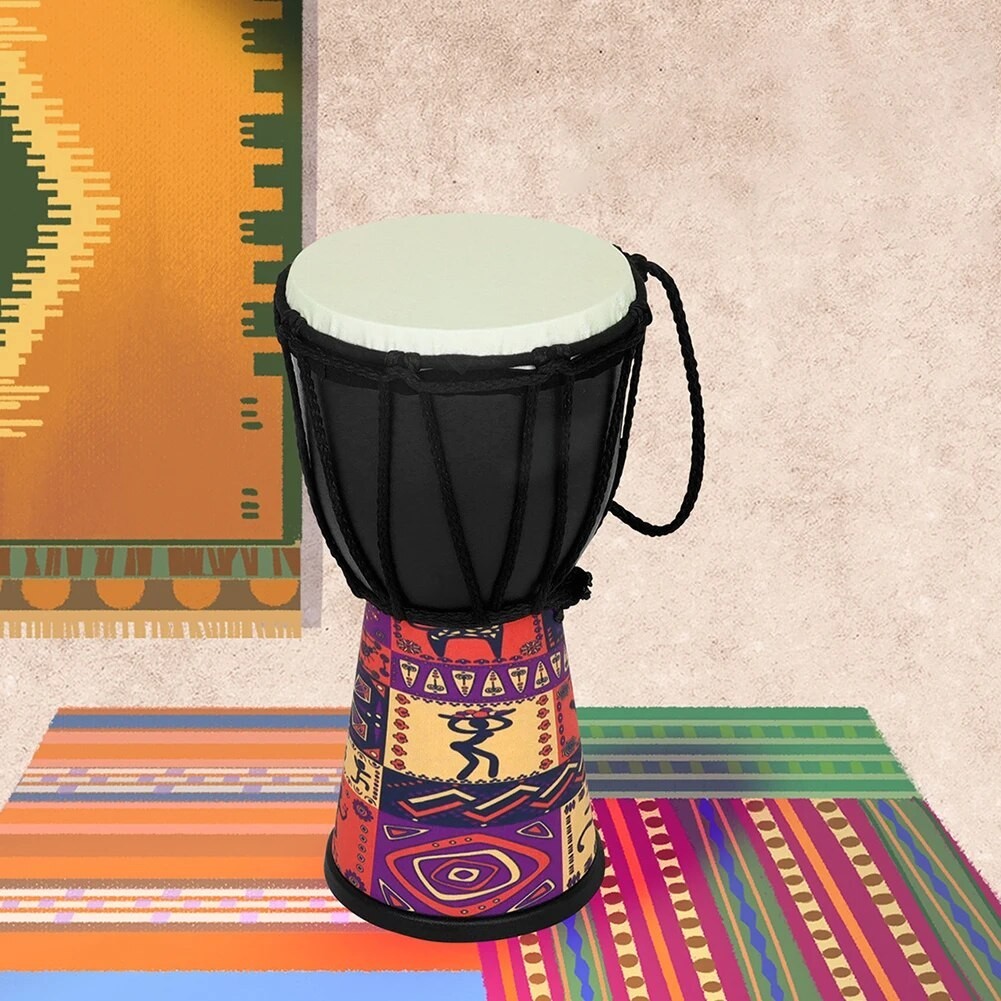 4 In African Drum Djembe Drum Professional Wood African Drum Carved ...