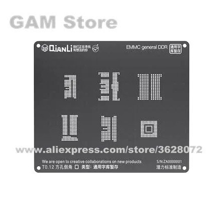 QIANLI iBlack 3D BGA Stencil For EMMC DDR BGA221 153 169 254 162 186 ...