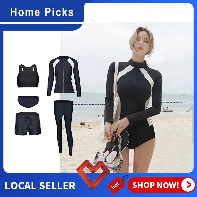 Women's UV Sun Protection Long Sleeve Full Body Rash Guard Wetsuit ...