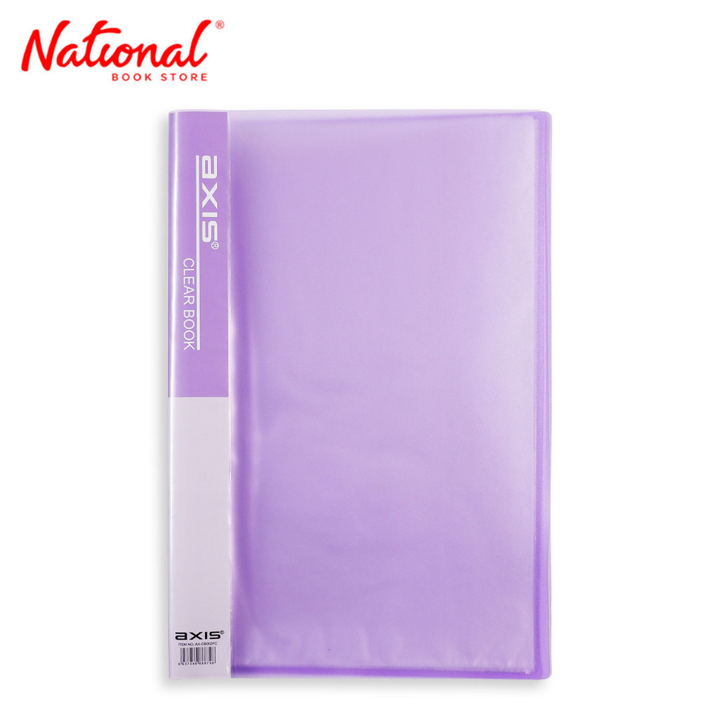 Axis Clearbook Fixed Long Plain with Insert Spine Label AX-CB002FC ...