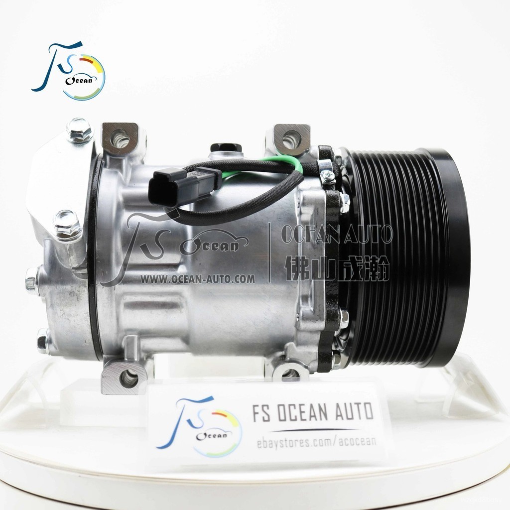 7H15 12PK 24V PV12 AC Compressor For Caterpillar 312D 320D 326D 329D ...