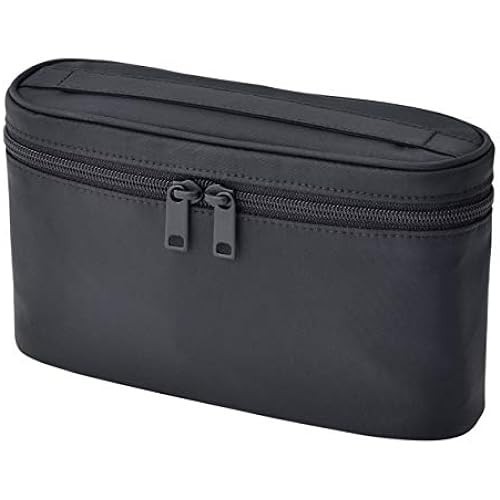 02869076 MUJI nylon hand pouch, thin, black, approx. 12.5 x 20.5 6 cm ...