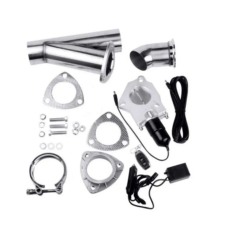 NXBB MAX Universal2.5 Inch Headers Y pipe Electric Exhaust Catback ...