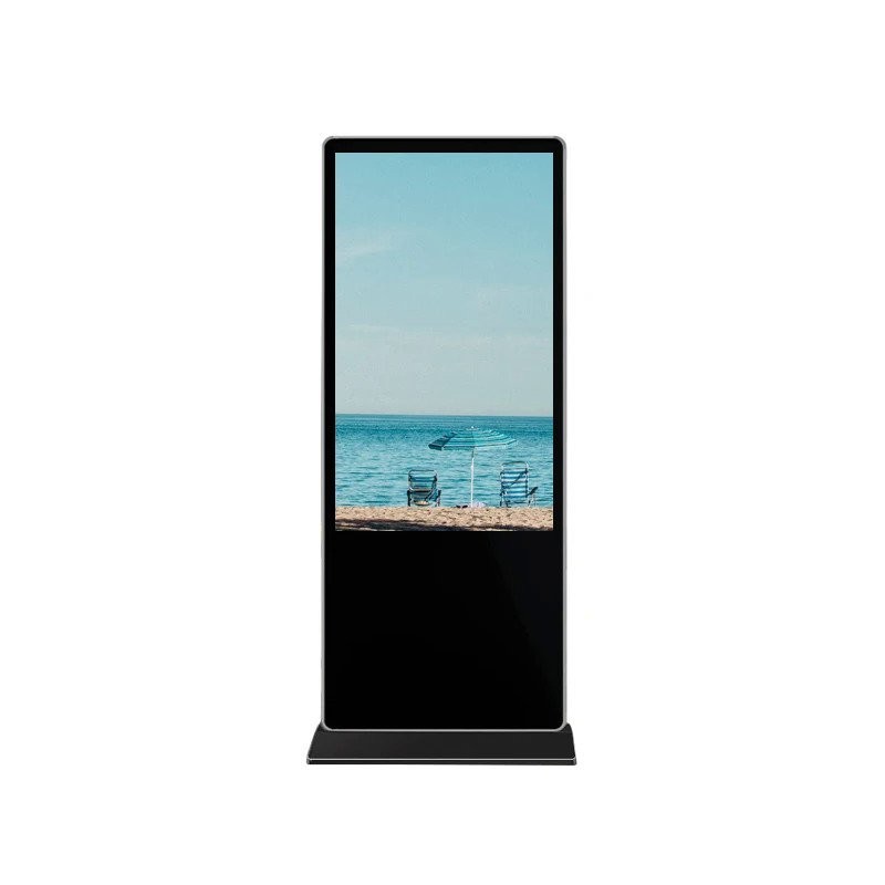 ZBU8 Glass Rotating Ad Indoor Lcd Ultrathin Digital Signage Vertical ...