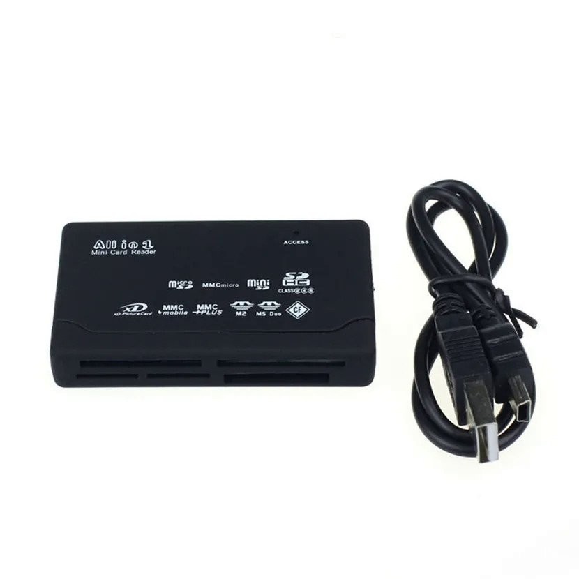 All in One Card Reader Universal M2 XD CF Micro SD Card Reader USB 2.0 ...