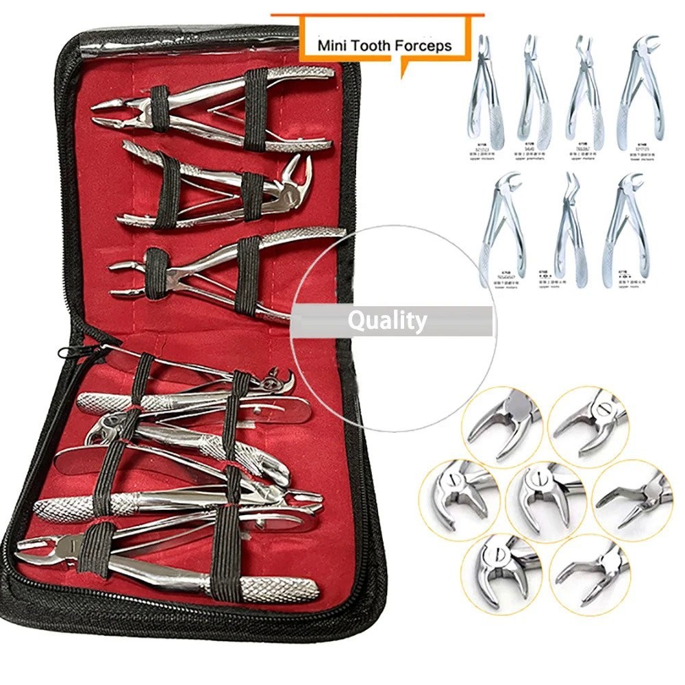 Tooth Extracting Forceps Dental Pliers For Dentist kit Dental Surgical ...