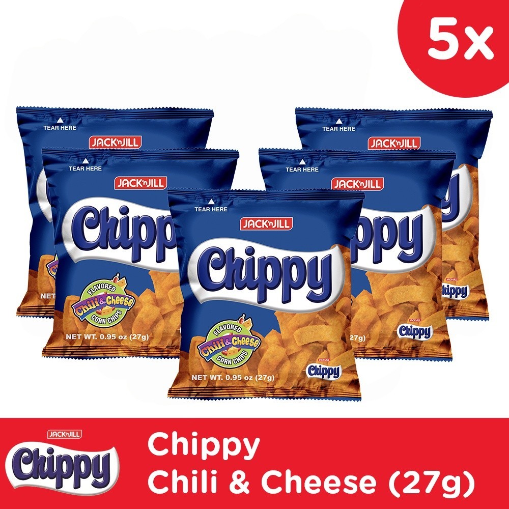 Chippy Chili & Cheese Flavored Corn Chips 25g - 5 packs | Shopee ...