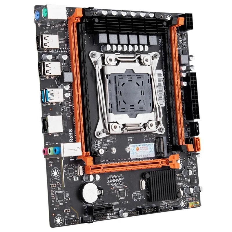 MJKV Factory Computer X99 4MF Mainboard SATA M.2 128GB M-ATX LGA12011-3 PC Gaming DDR4 ...