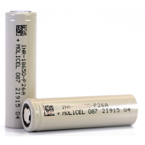 Molicel INR18650 P26A 2600mAh 3.7V Lithium Ion Battery MoLi 2600mAh ...