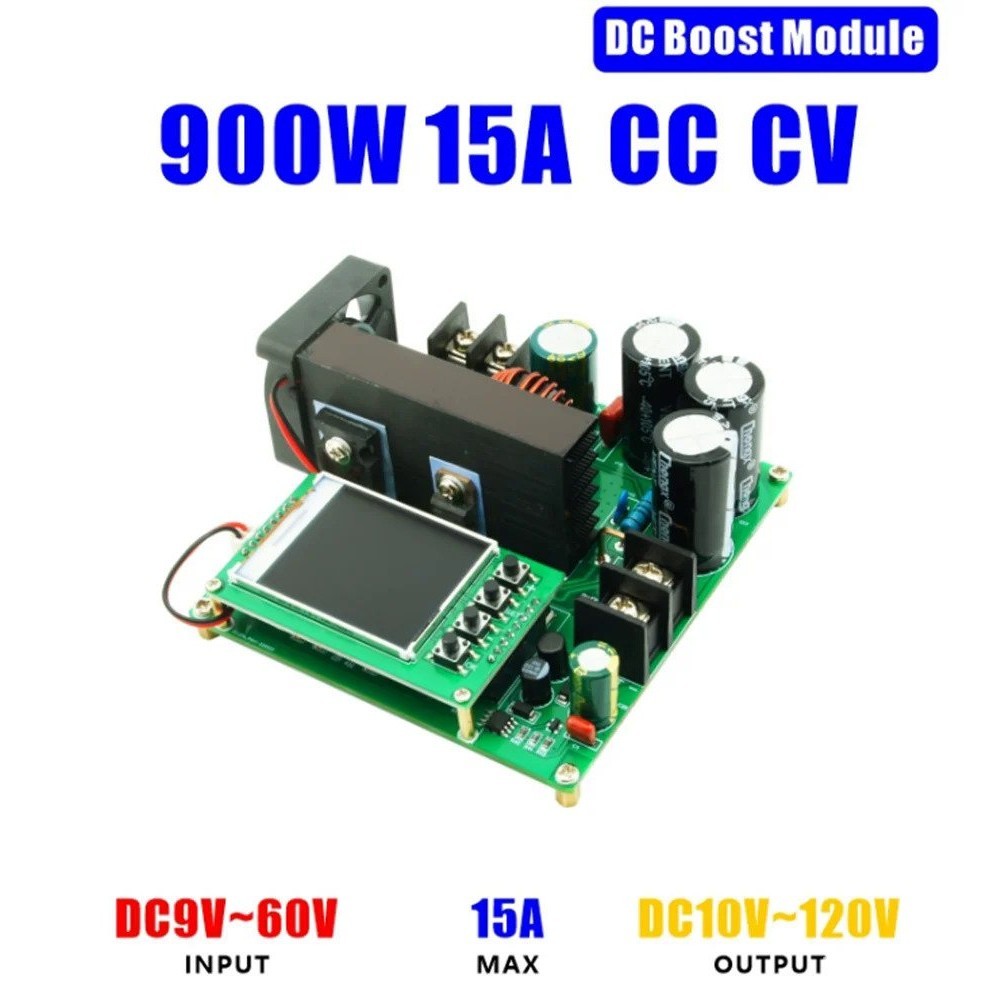 BST900W DC-DC Boost Converter LCD Display Step Up Power Supply Module 8 ...