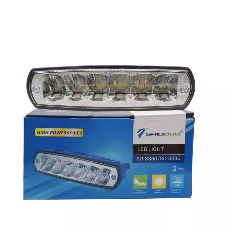 LED six lamp beads long strip a word spotlight auto truck tuning car ...
