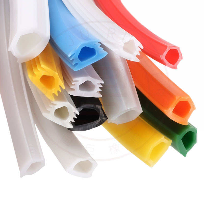 PVC Soft Rubber Strip Aluminum Profile Edge Sealing Flat Sealing Strip ...