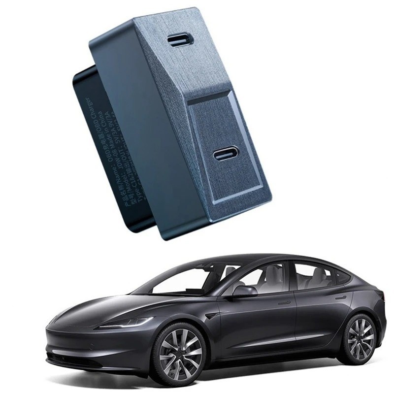 For Tesla Model 3 Model Y 2023 OBD Plug Fast Charger USB And Type-C ...