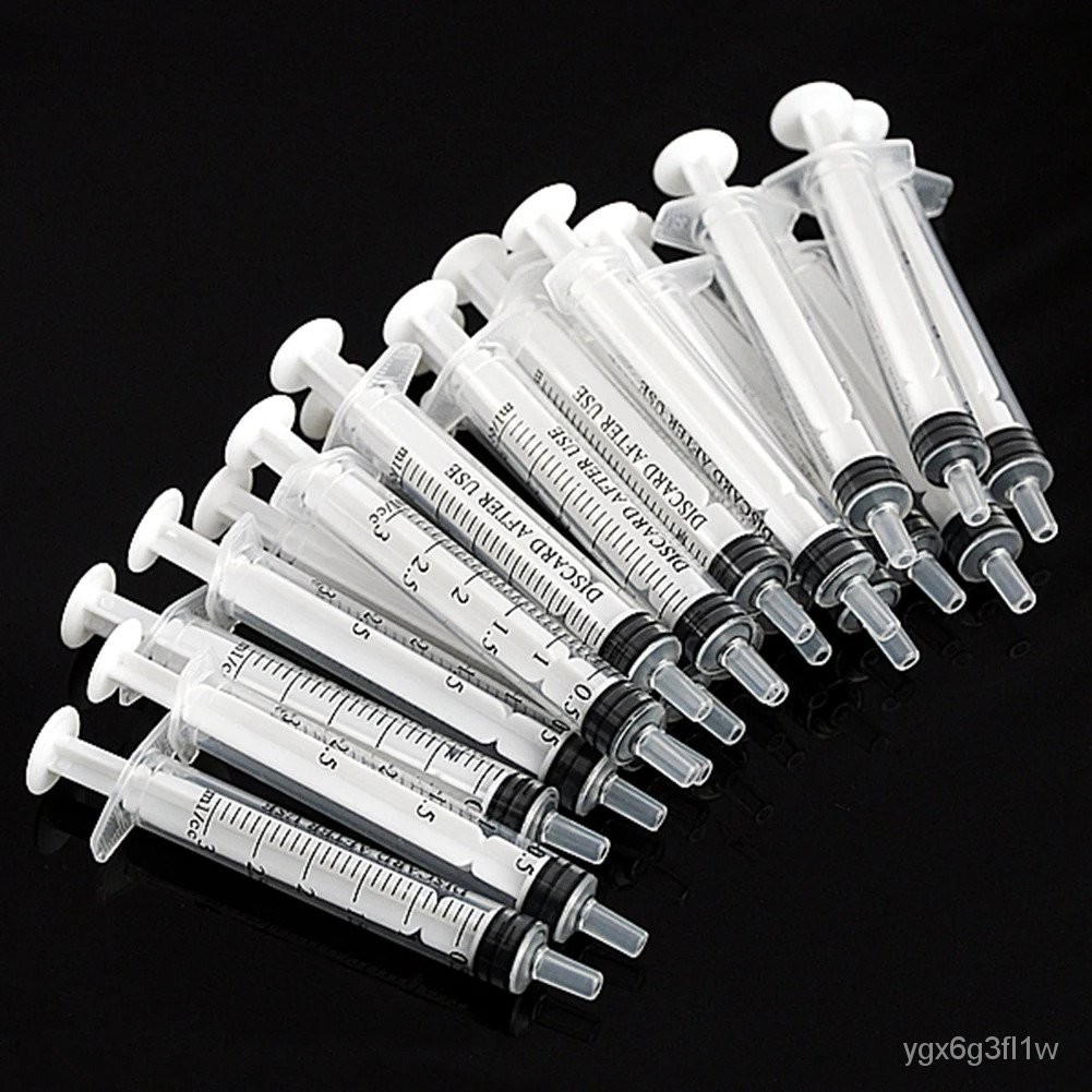 100pcs 3ml Plastic Syringe Small Capacity Transparent Reusable Sterile ...