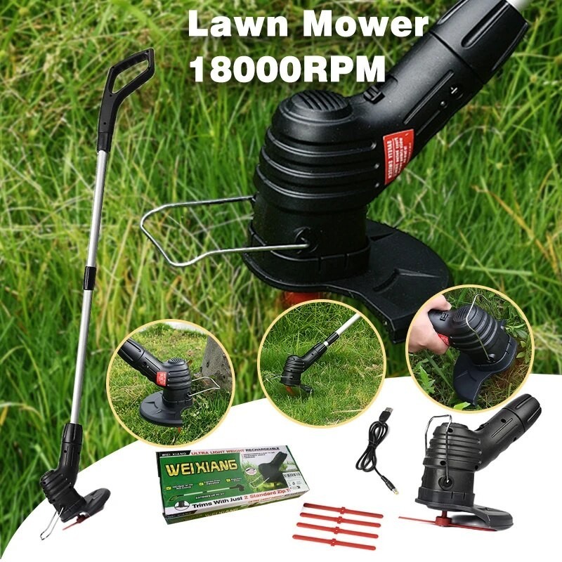 Portable Electric Garden Grass Trimmer Practical Lawn Mower Cropper ...